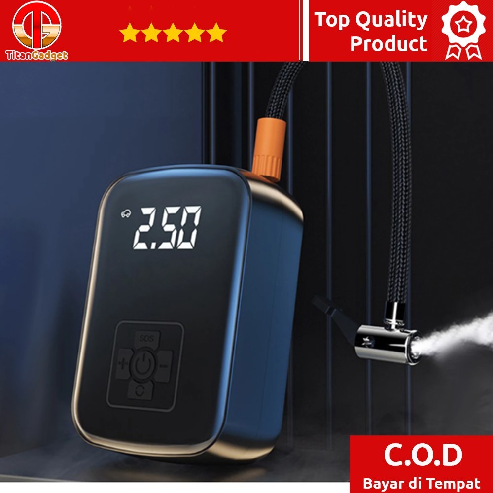 Jual Pompa Ban Elektrik Digital Tire Inflator 150 PSI - 006 Titangadget ...