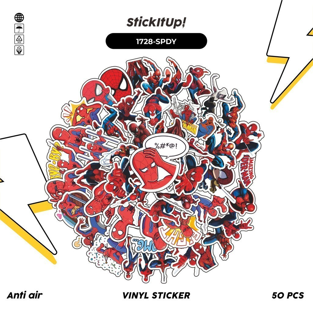 Jual COD 50 Pcs Stiker Pack SP1DERMAN CHARACTER MIX Lucu Aesthetic ...