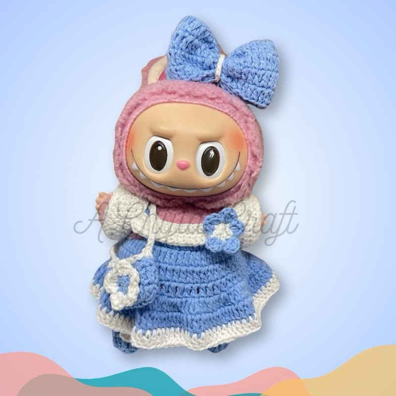 Jual LABUBU DRESS BLUE (Rajut Handmade) | Shopee Indonesia