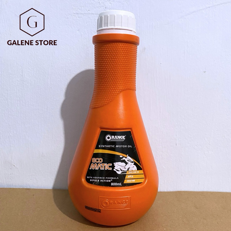 Jual ORANGE ECO MATIC 10W30 800ML QRANGE MATIC OLI MOTOR MATIC | Shopee ...