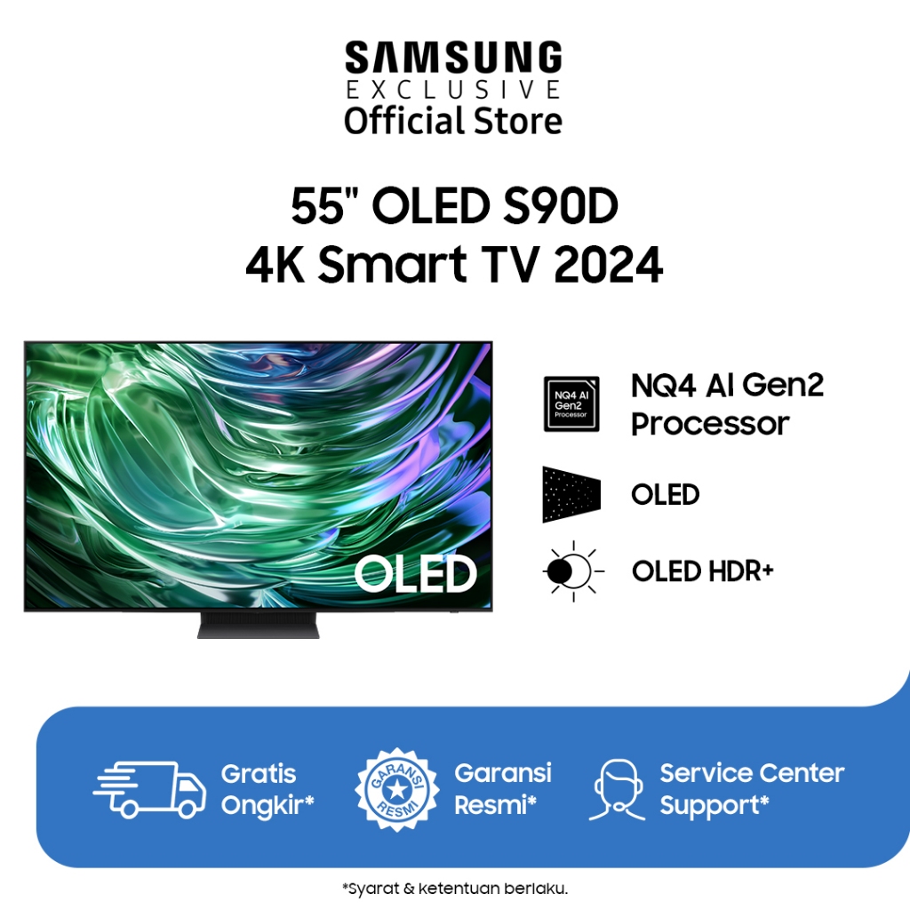 Jual Samsung Smart TV AI 55" OLED 4K S90D | NQ4 AI Gen2 Processor ...