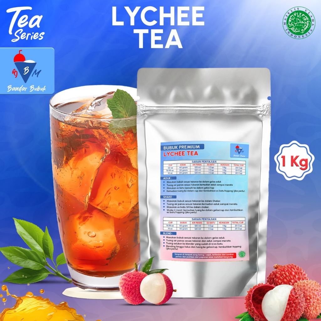 Jual LYCHEE TEA 1KG BANDAR BUBUK MINUMAN PREMIUM READY BANYAK VARIAN ...