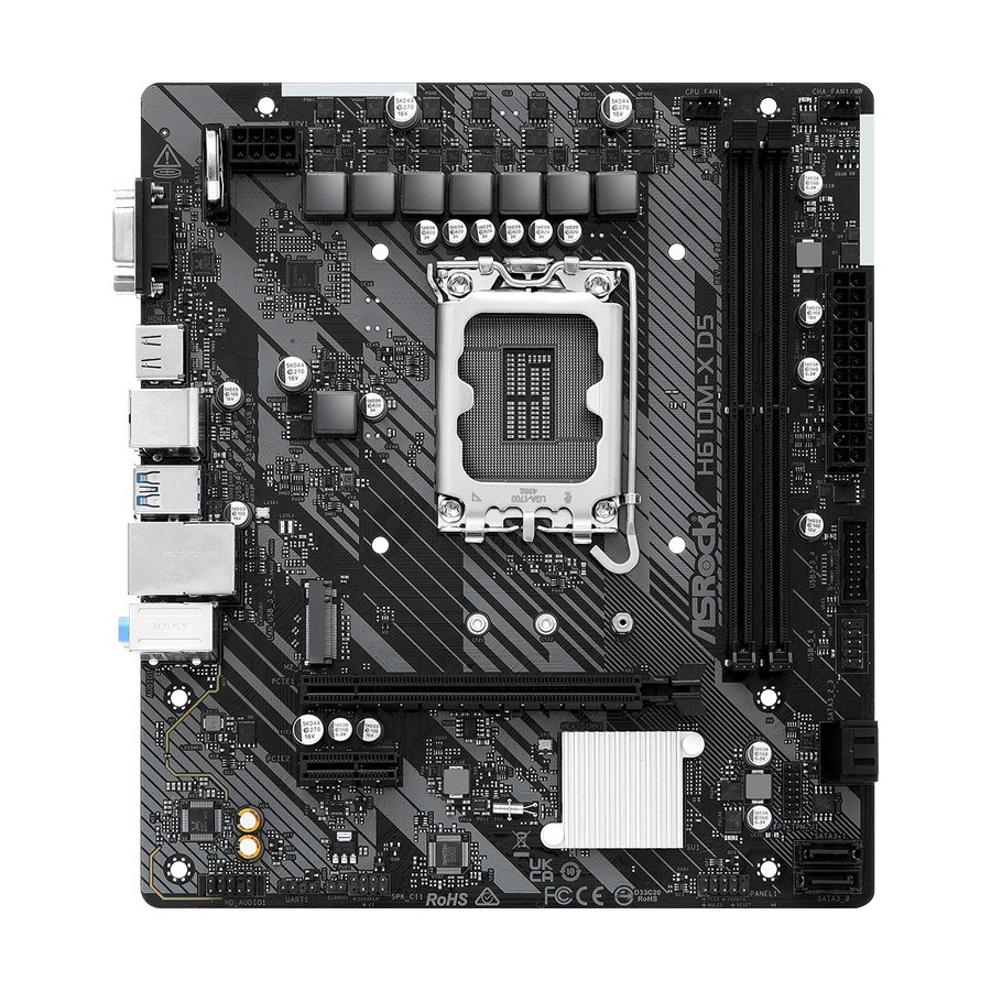 Jual Motherboard ASROCK H610M-X D5 (LGA1700, H610, DDR5, USB3.2, SATA3 ...