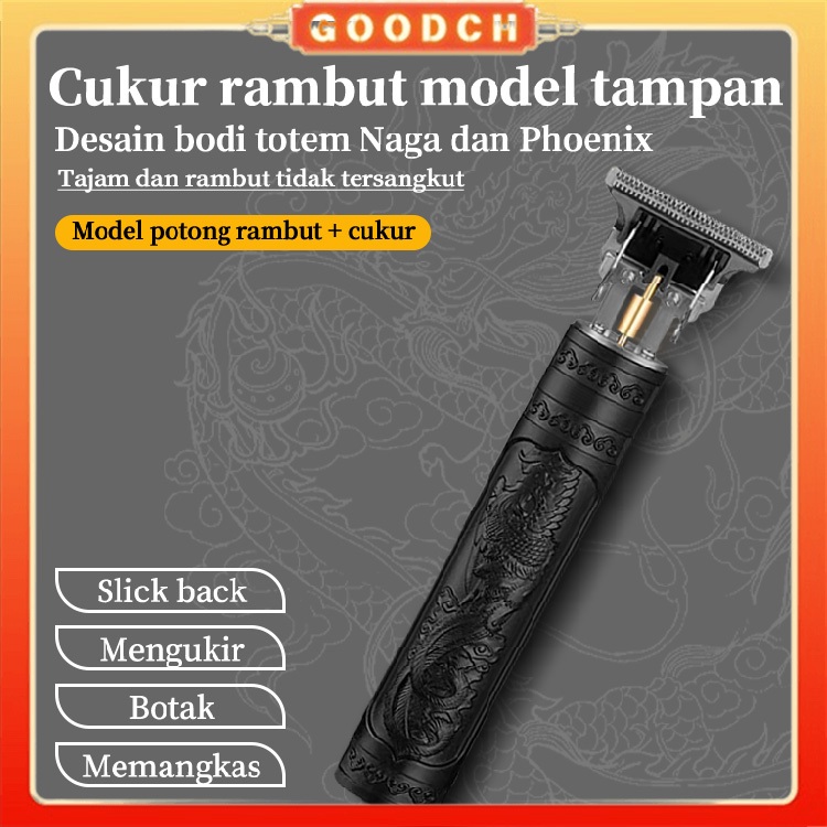 Jual GOODCH Alat Cukur Rambut Elektrik Cordless Hair Clipper Mesin Cukur Tanpa Kabel USB ...