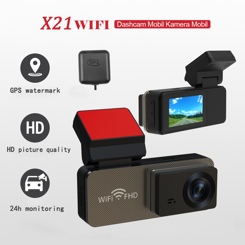 Jual WIFI dashcam mobil 1080P FHD GPS Tampilan Kecepatan Perekam ...
