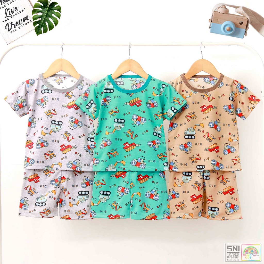 Jual RAINBOW SETELAN PENDEK / SET BAJU ANAK UNISEX COWOK/CEWEK USIA 1 ...