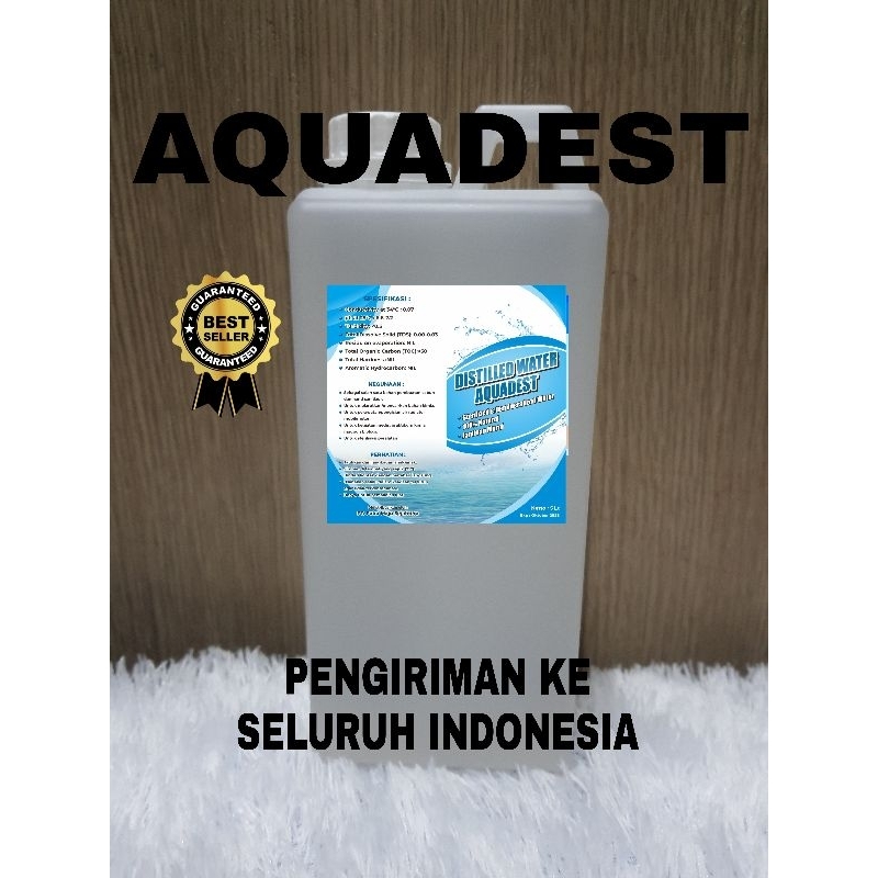 Jual Aquadest aquades / Distilled water / air suling ukuran 1 liter ...