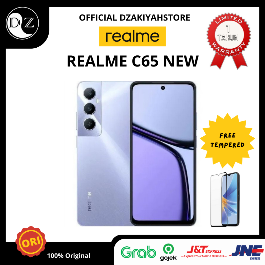 Jual REALME C65 NEW RESMI *FREE TEMPEREDGLASS* | Shopee Indonesia