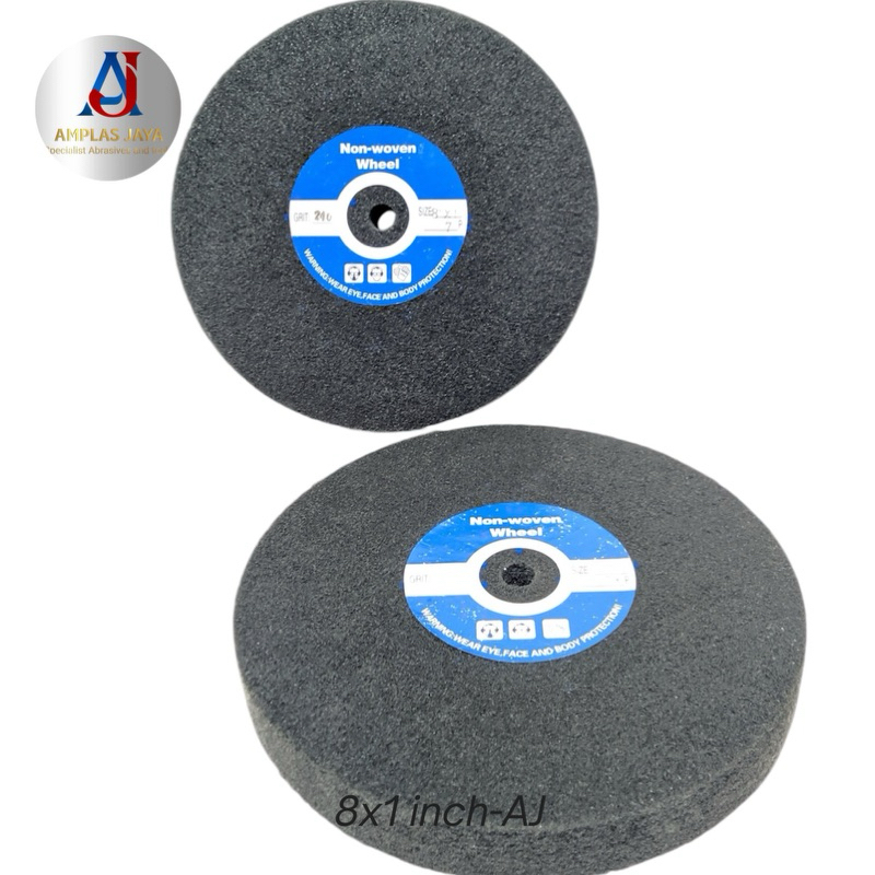 Jual Non Woven Wheel 8x1 inch 7P/Poles stainless/roda buffing | Shopee ...