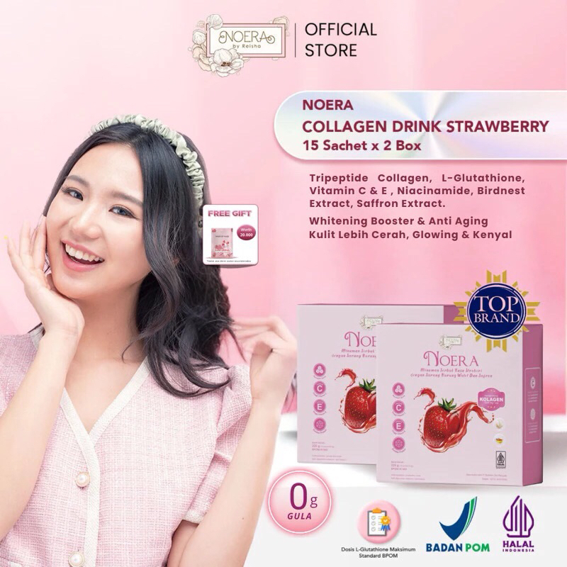 Jual Paket Noera Collagen Drink 1 Box Free 1 Box Membuat Kulit Mulus Cerah Cepat 1 Minggu Bpom ...