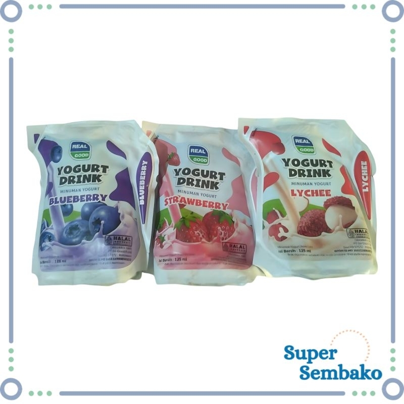 Jual MINUMAN SUSU YOGURT DRINK REAL GOOD RASA STRAWBERRY LYCHEE ...