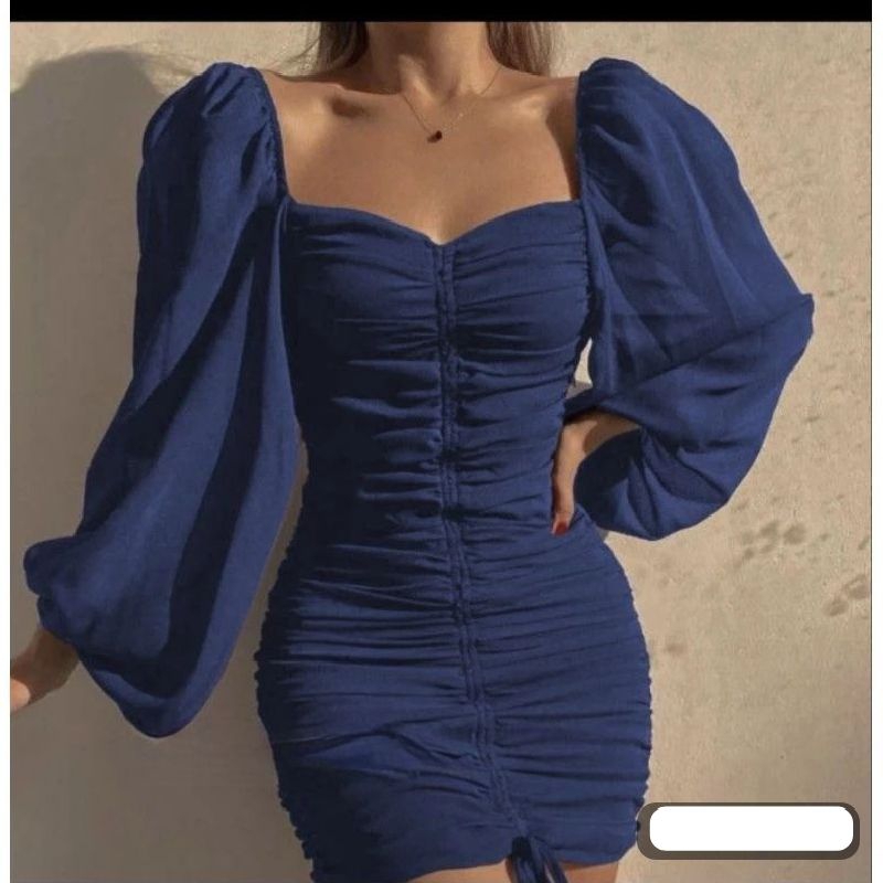 Jual READY STOCK INTAN DRESS SERUT JUMBO SABRINA | Shopee Indonesia