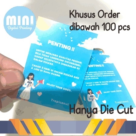 Jual CETAK STIKER KOTAK LABEL QUANTITY DIBAWAH 100 PCS MAKANAN STICKER ...