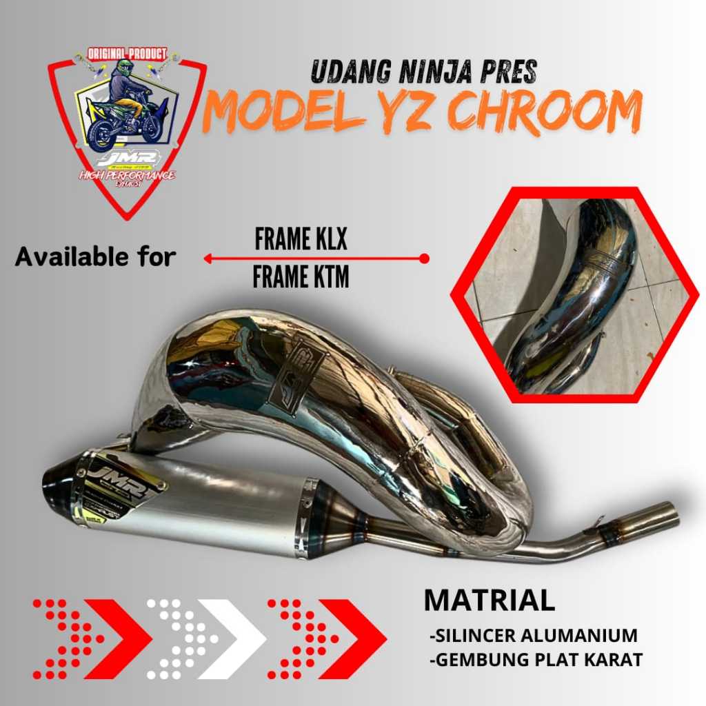 Jual knalpot ninja/king trail model yz crome Dan non chroom Slincer alumanium product original ...