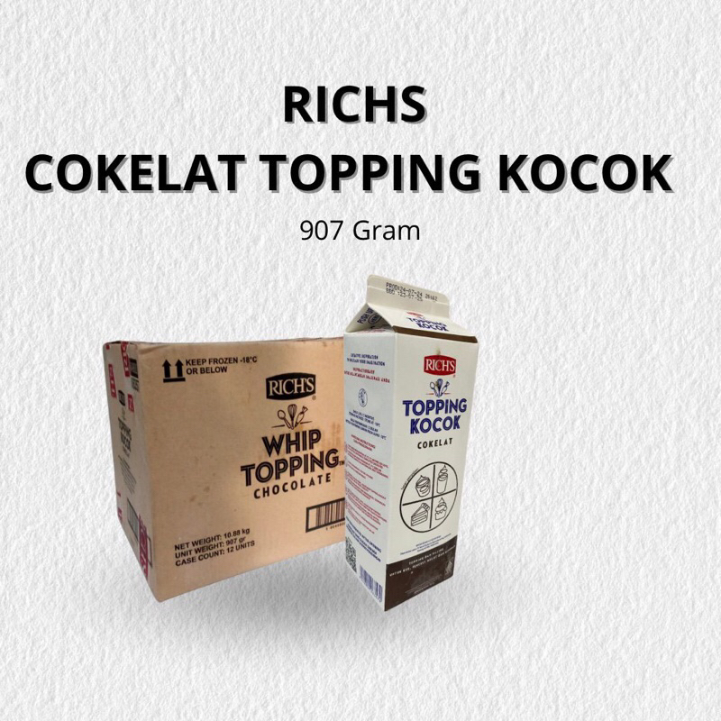 Jual Rich's Whip Topping Chocolate 907 Gram | Shopee Indonesia