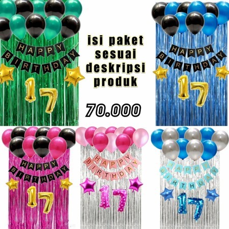 Jual PAKET DEKORASI - ULANG TAHUN one stop party HBD birthday set ...