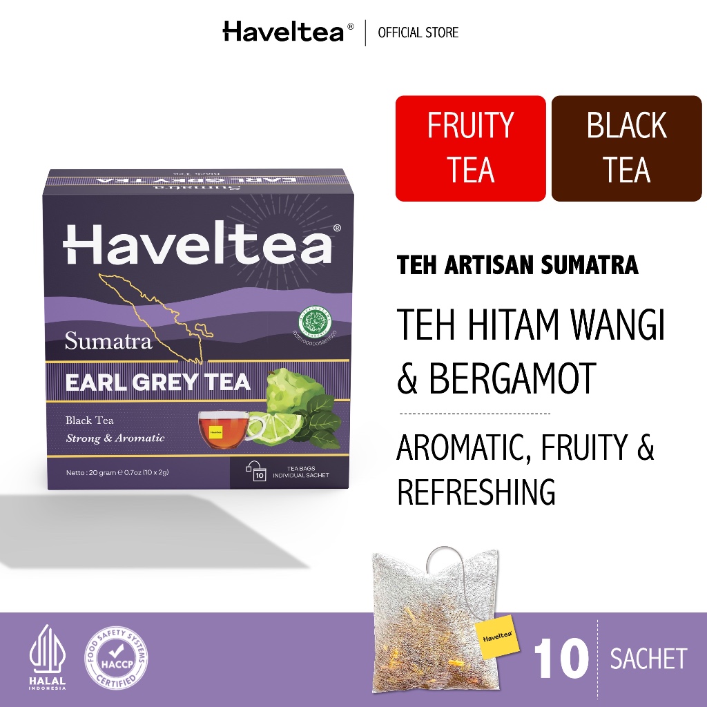 Jual HAVELTEA SUMATRA EARL GREY | 10 Teabags | Teh Hitam & Bergamot ...