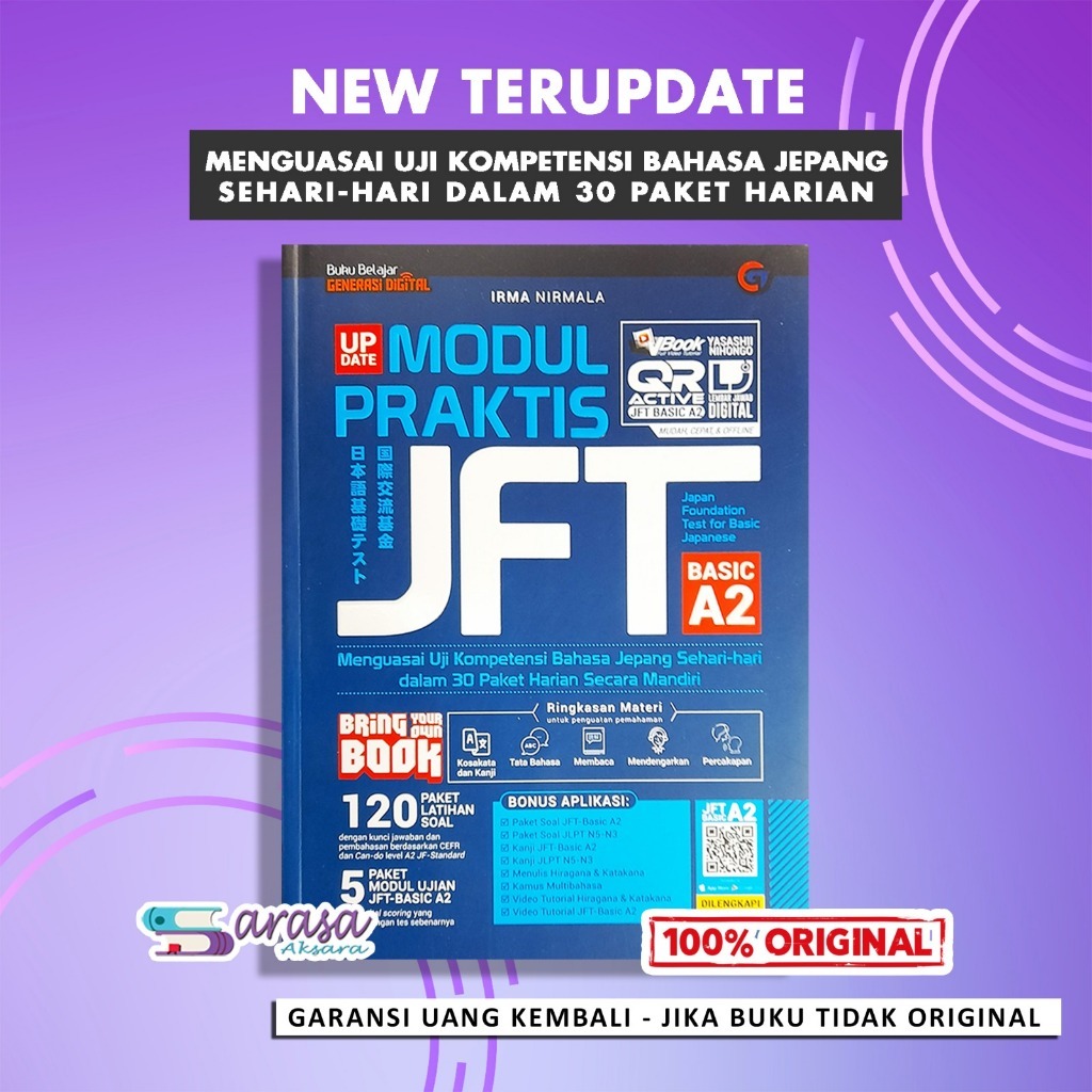 Jual BUKU TES JFT Uji Kompetensi Bahasa Jepang - MODUL PRAKTIS JFT ...
