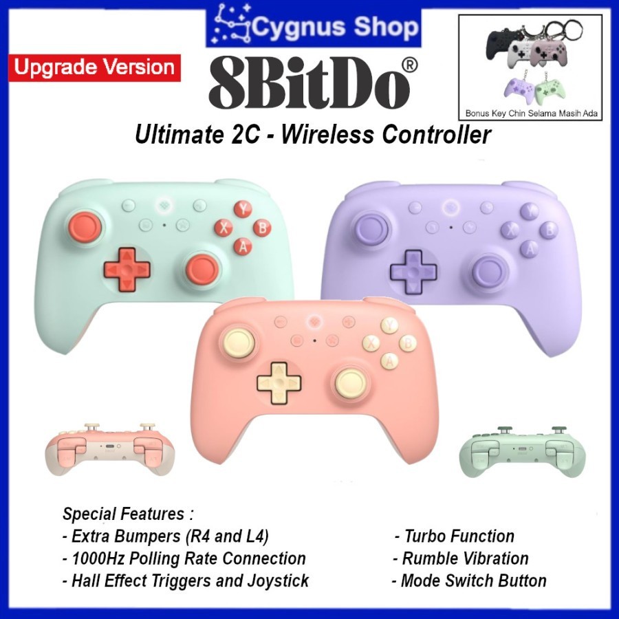 Jual 8Bitdo Ultimate 2C Wireless Gamepad Controller Hall Effect Stick ...