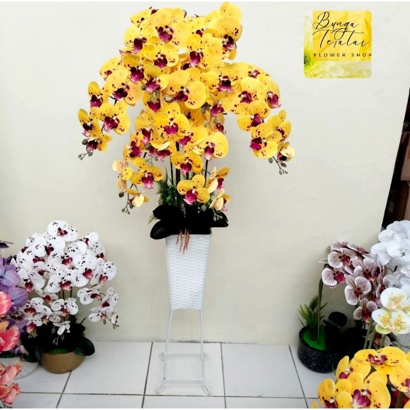 Jual BUNGA ANGGREK SUDUT P ROTAN ARTIFICIAL DEKORASI RUMAH | Shopee ...