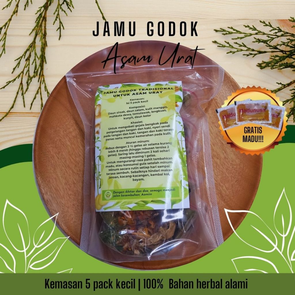 Jual Jamu Godok Tradisional Untuk Asam Urat Isi 5 Pack Kecil | Shopee ...