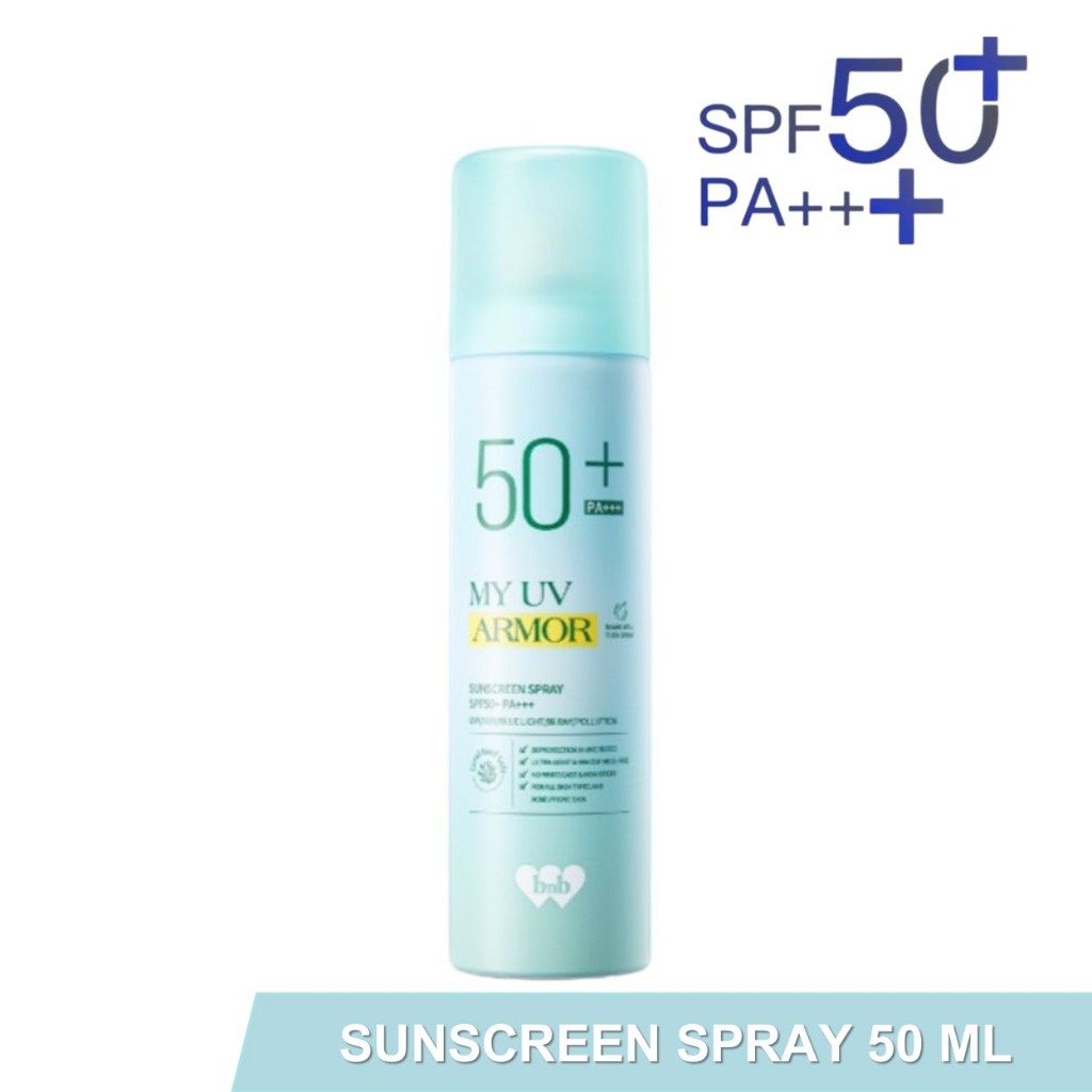 Jual BNB Sunscreen Spray barenbliss MY UV Armor Spray SPF 50+ PA+++ 50 ...