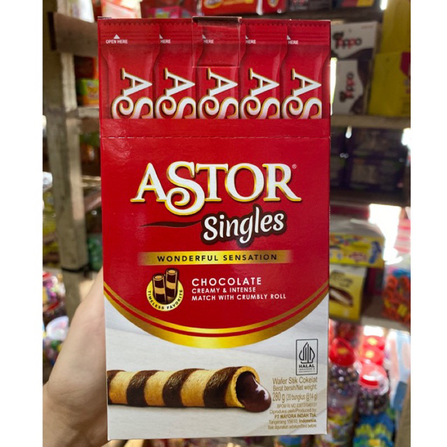 Jual ASTOR SINGLES WAFER CHOCOLATE BOX | Shopee Indonesia