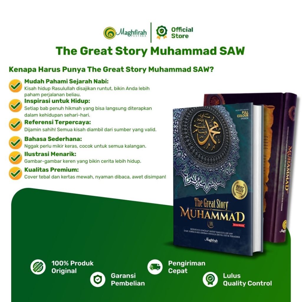Jual Maghfirah Pustaka The Great Story Of Muhammad Buku Sejarah ...