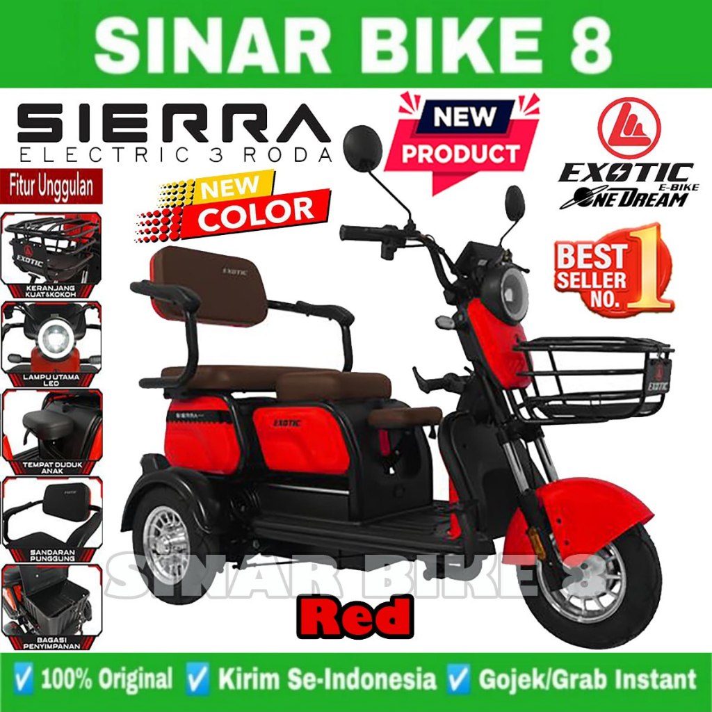 Jual Sepeda Listrik Electric Bike EXOTIC SIERRA Electric E Bike By ...
