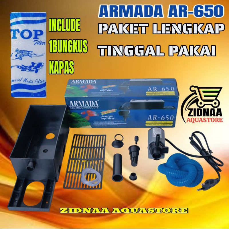 Jual TOP FILTER ARMADA AR 650 (BIRU) : Filter box power head komplit ...