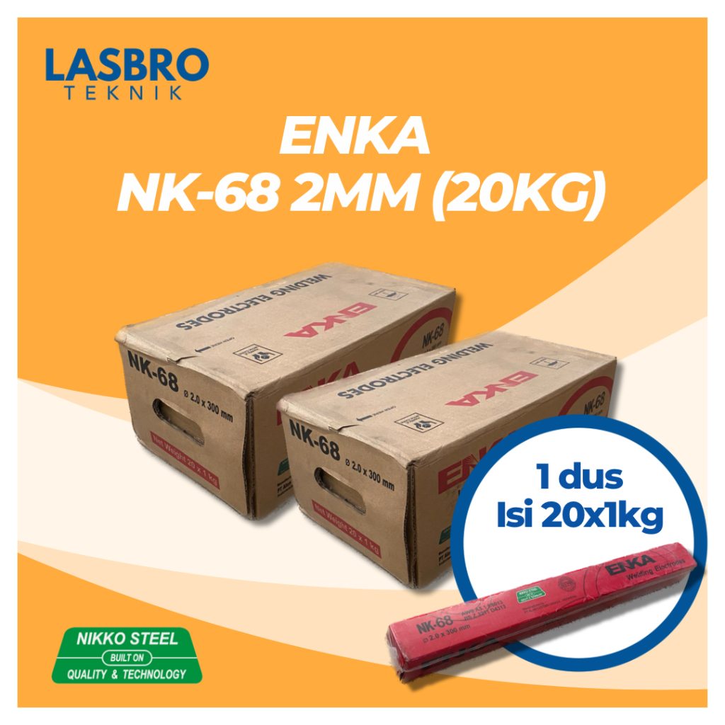 Jual Kawat Las NK-68 2mm 20kg E6013 ENKA NK68 2MM 20KG | Shopee Indonesia