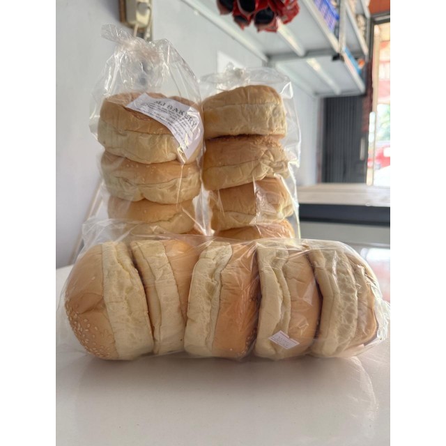 Jual Roti Burger isi 5 Ukuran Standar Wijen | Shopee Indonesia