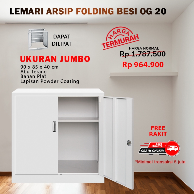 Jual Lemari Besi Arsip Folding Besi OG 20 LUAR KOTA - CKD + PALET ...