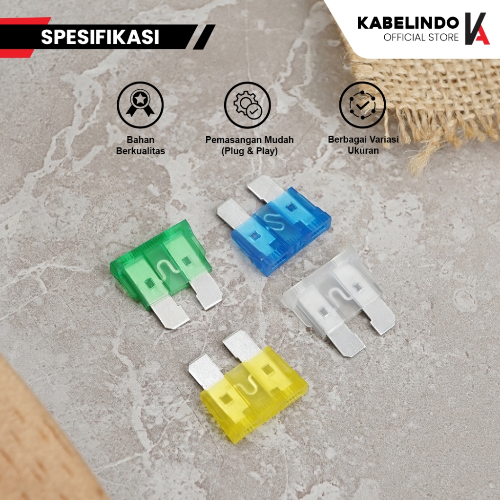 Jual Fuse DX Besar 10A 15A 20A 25A 30A - Sekring Tusuk / Sikring Tancap ...