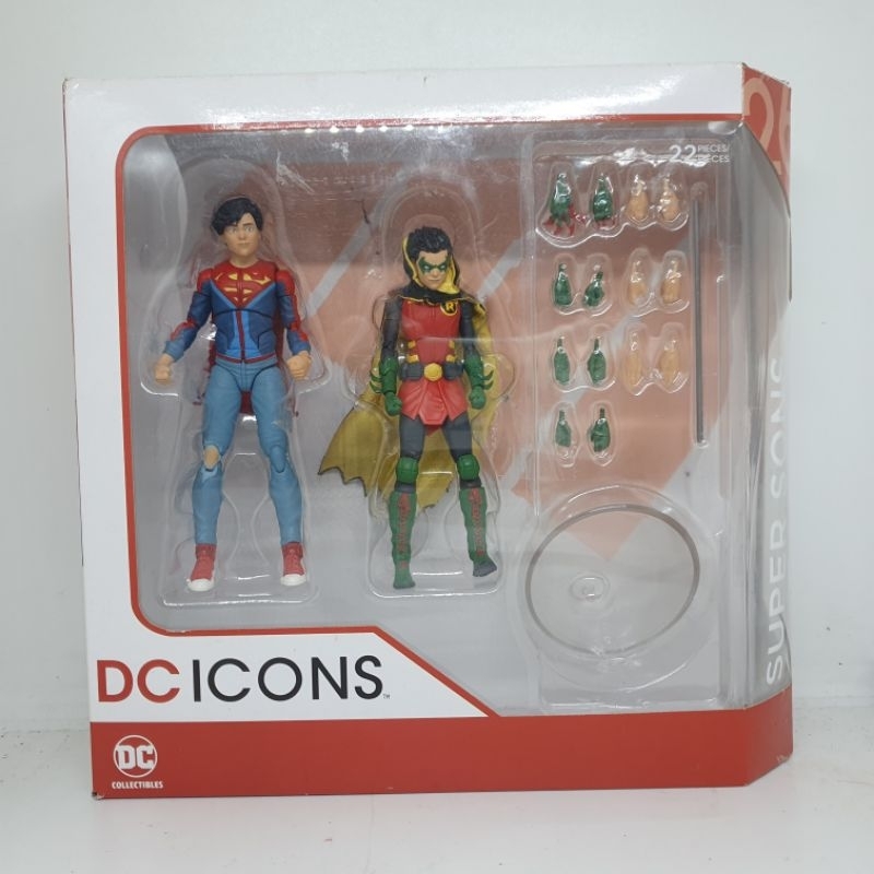 Jual DC Icons Multiverse McFarlane Robin Damian Wayne Superboy Jon Kent ...