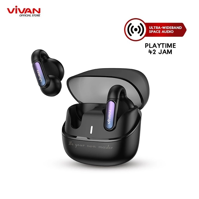 Jual VIVAN FREEGO C01 OWS Headset Bluetooth 5.4 Earclip Open Ear With 4 ...