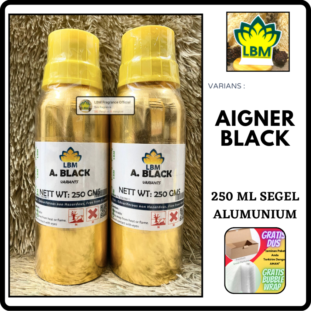 Jual Bibit Parfum AIGNER BLACK kemasan Segel 250 ML By LBM Fragrance ...