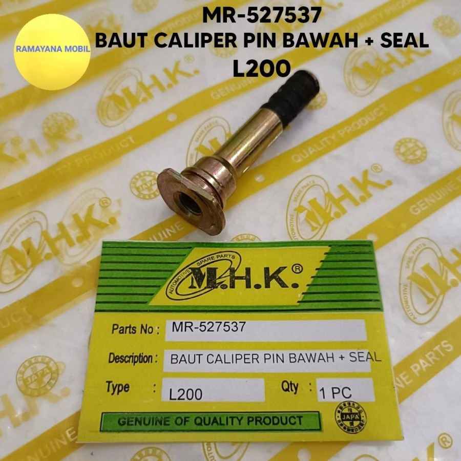 Jual PEN BAUT CALIPER PIN BAWAH + SEAL MITSUBISHI STRADA L200 | Shopee ...
