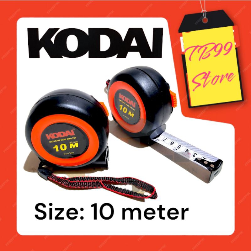 Jual Harga Per Dozen 12 pcs Meteran Autostop Kodai 10 Mt Meteran Mini ...