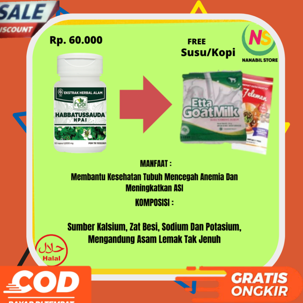 Jual Habbatussauda Kapsul Herbal Alami HNI HPAI || Membantu Kesehatan ...