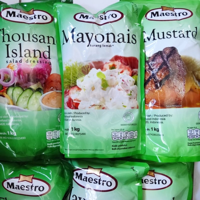 Jual maestro mustard / maestro mayonais 1 kg / saus mayo sauce ...