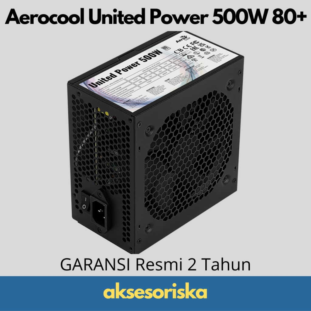 Jual POWER SUPPLY/PSU AEROCOOL UNITED POWER 500WATT/500w/500 WATT ...