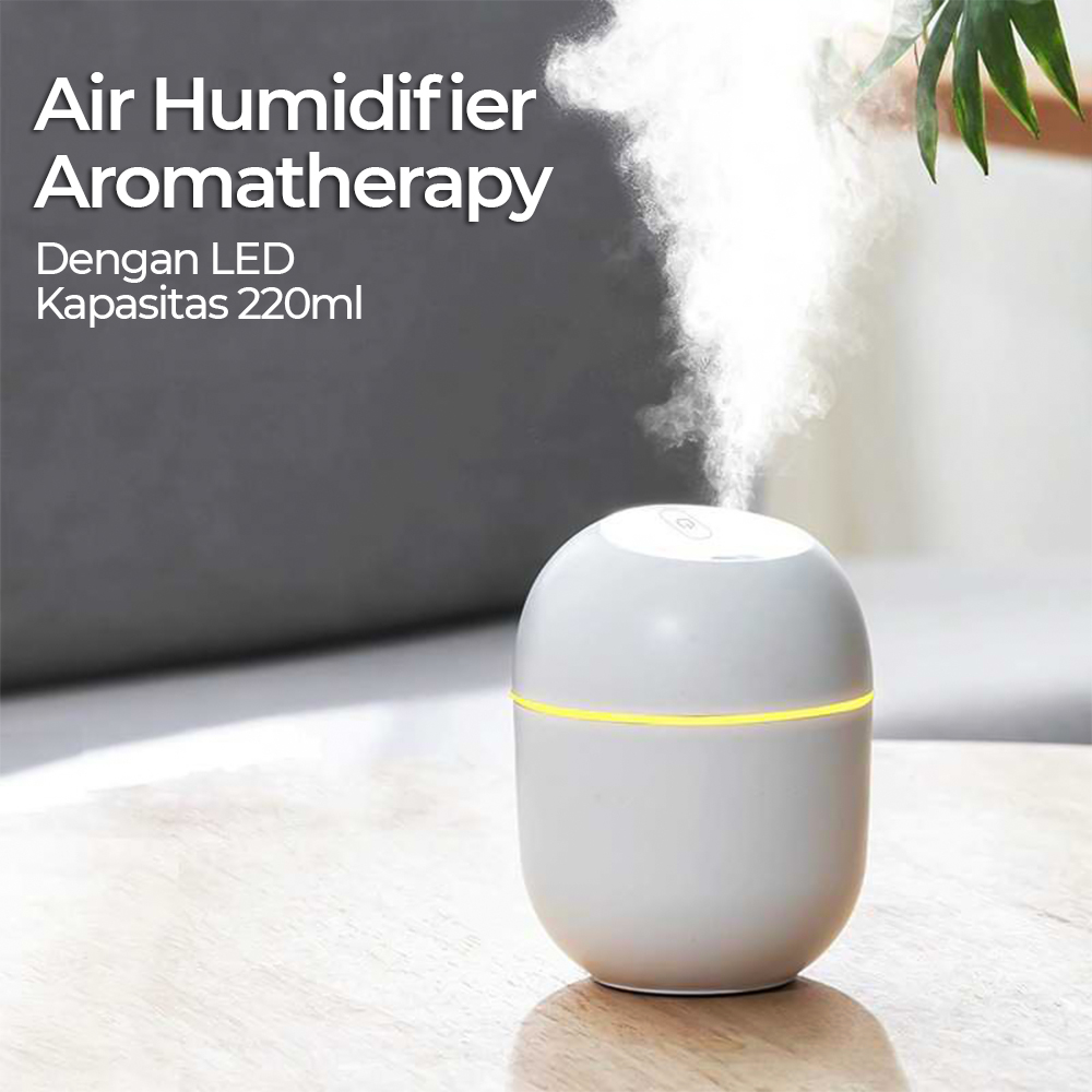 Jual Mini Air Humidifier Aromatherapy Diffuser LED Light 220ml ...