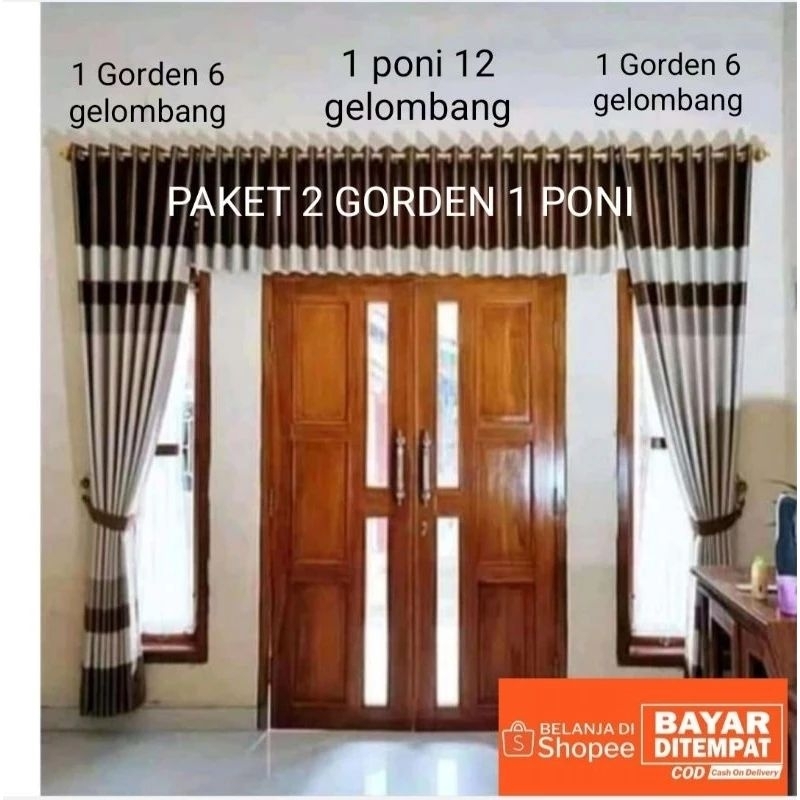Jual PAKET 2 GORDEN 1 PONI HORDENG JENDELA PREMIUM KORDEN PINTU ...