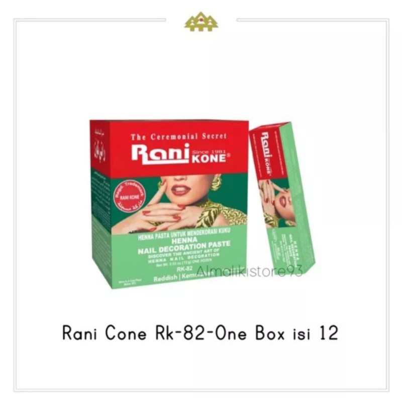 Jual Henna Rani Cone/Rani Rk 82-/ 1pcs_Henna Pacar Kuku | Shopee Indonesia
