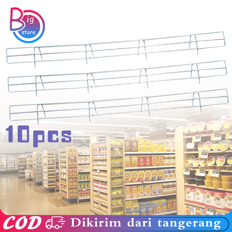 Jual 10pcs 90*6cm Pagar Rak Gondola Minimarket Toko Putih Pagar Stopper ...