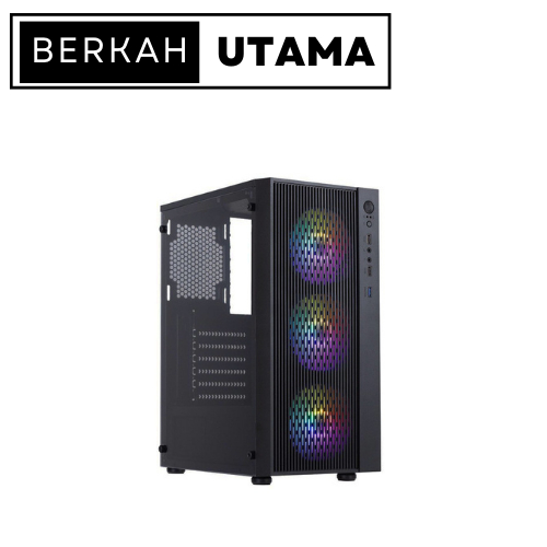 Jual CASING PC POWER UP RAPTOR SENTINEL MID TOWER ATX FREE 3 FAN CASE ...