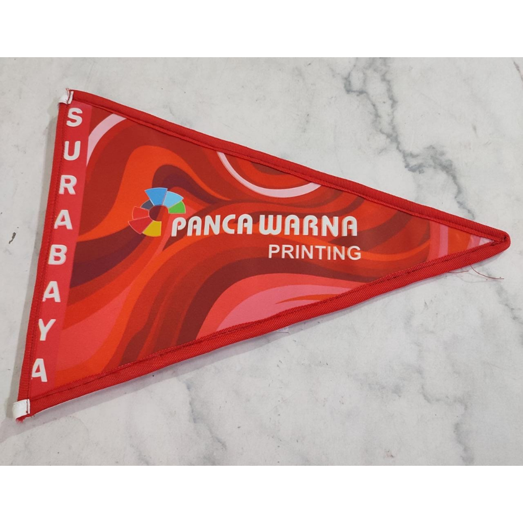 Jual Custom Bendera Segitiga Tour Guide/ Bendera Travel/ Bendera ...
