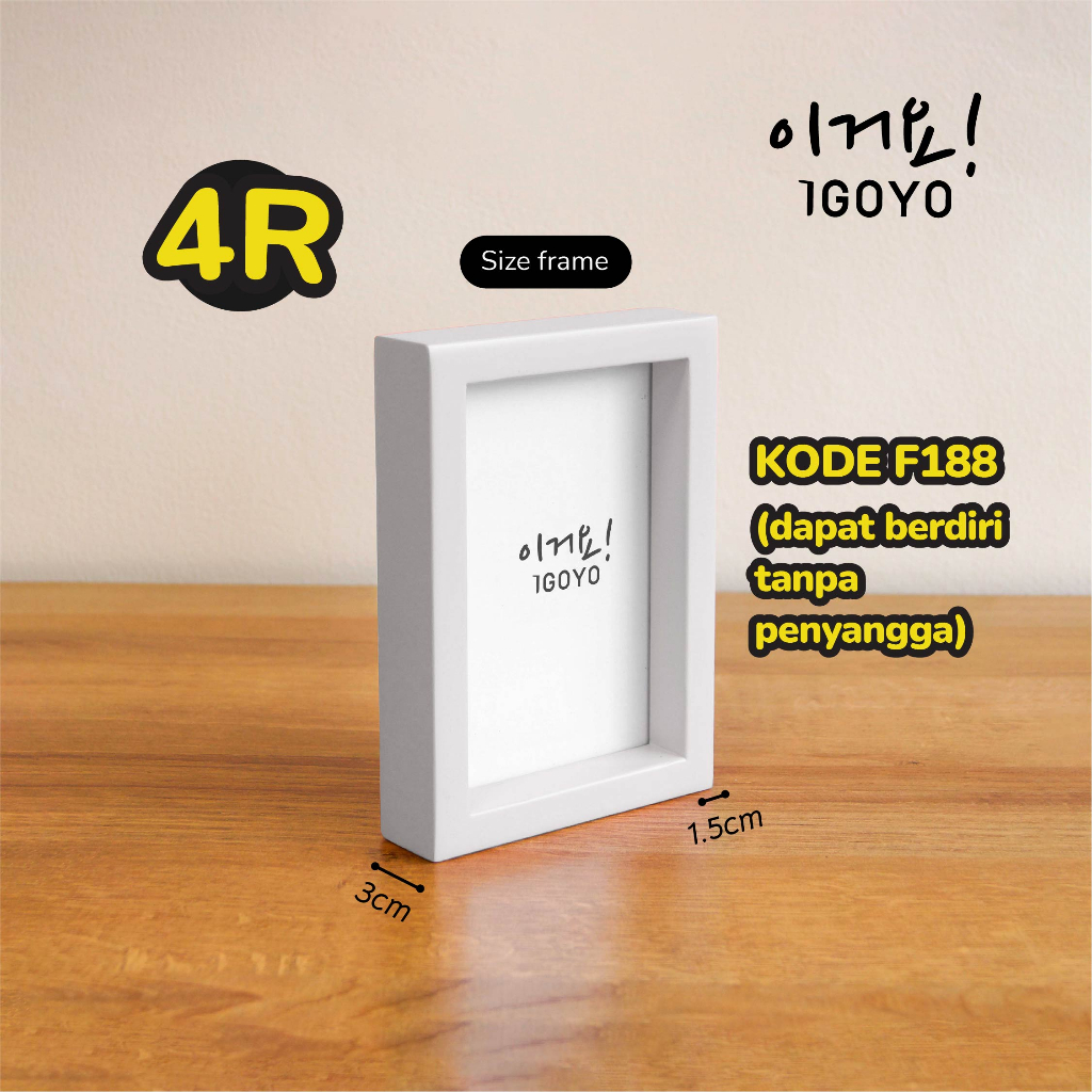Jual Bingkai Foto IGOYO Ukuran 4R (10x15cm) F188 + Artprint Tebal 3cm ...