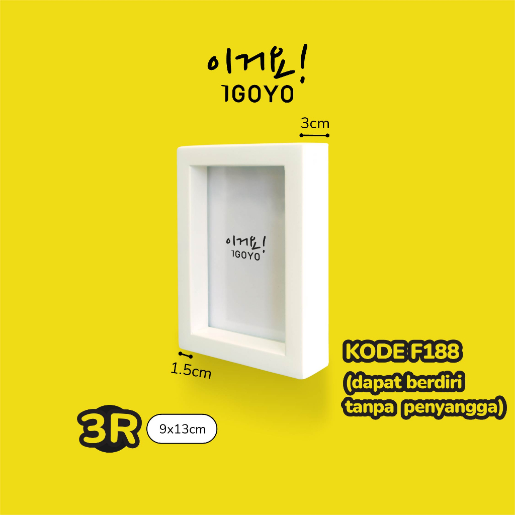 Jual Bingkai Foto IGOYO Ukuran 3R (9x13cm) F188 + Artprint Pigura Hitam Putih | Photo Frame ...